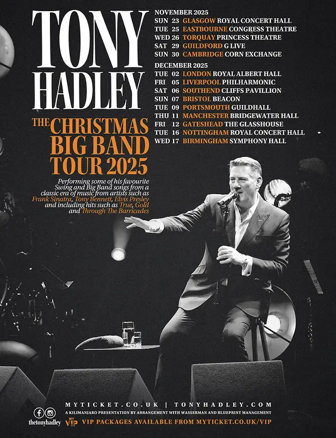 Tony Hadley announces a 2025 Christmas Big Band tour: Dates, venues and ... Tony Hadley announces a 2025 Christmas Big Band tour: Dates, venues and ...